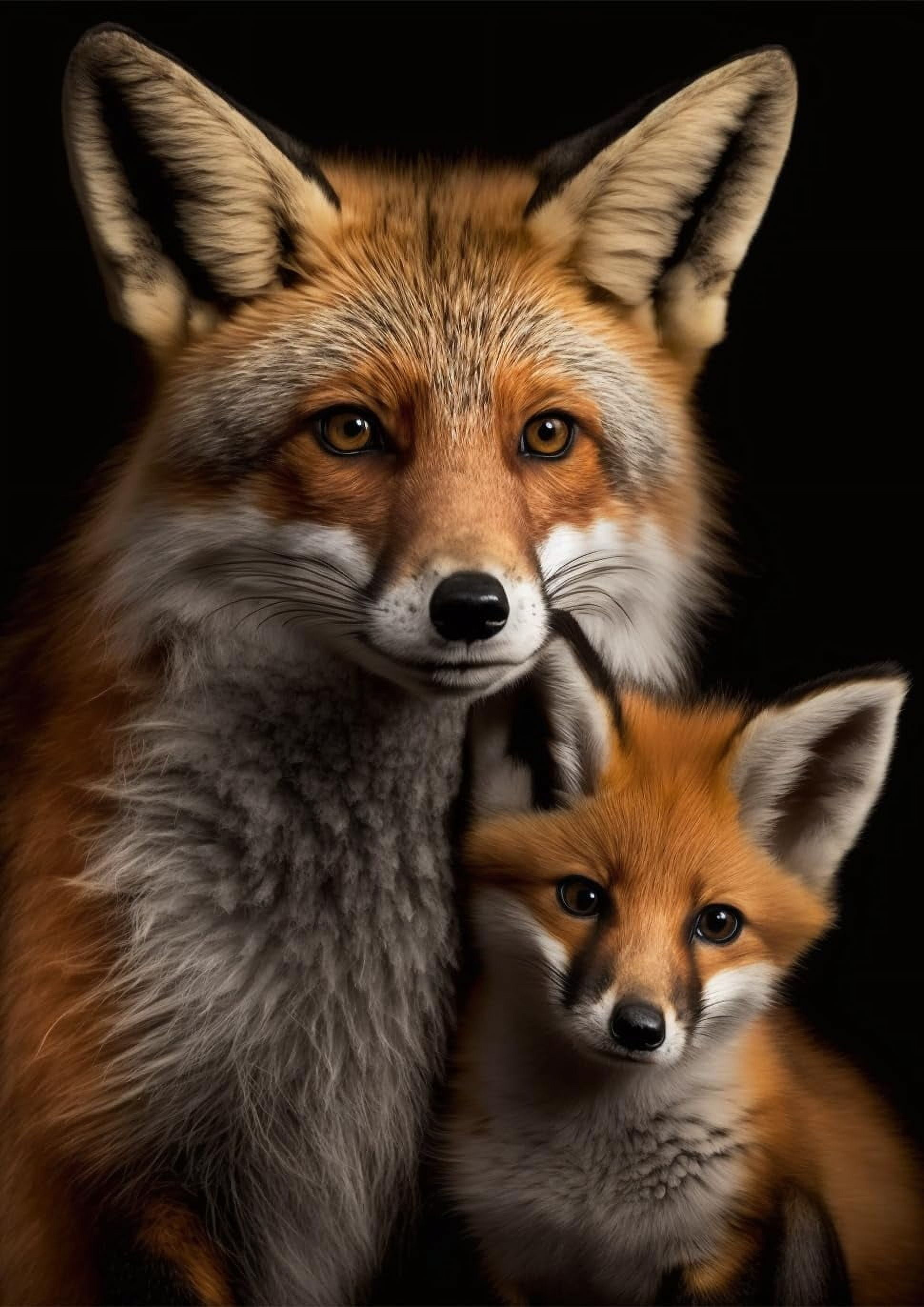 Animal Jigsaw Puzzle 1000 Pieces,Two Fox Puzzles for Adults, Unique ...