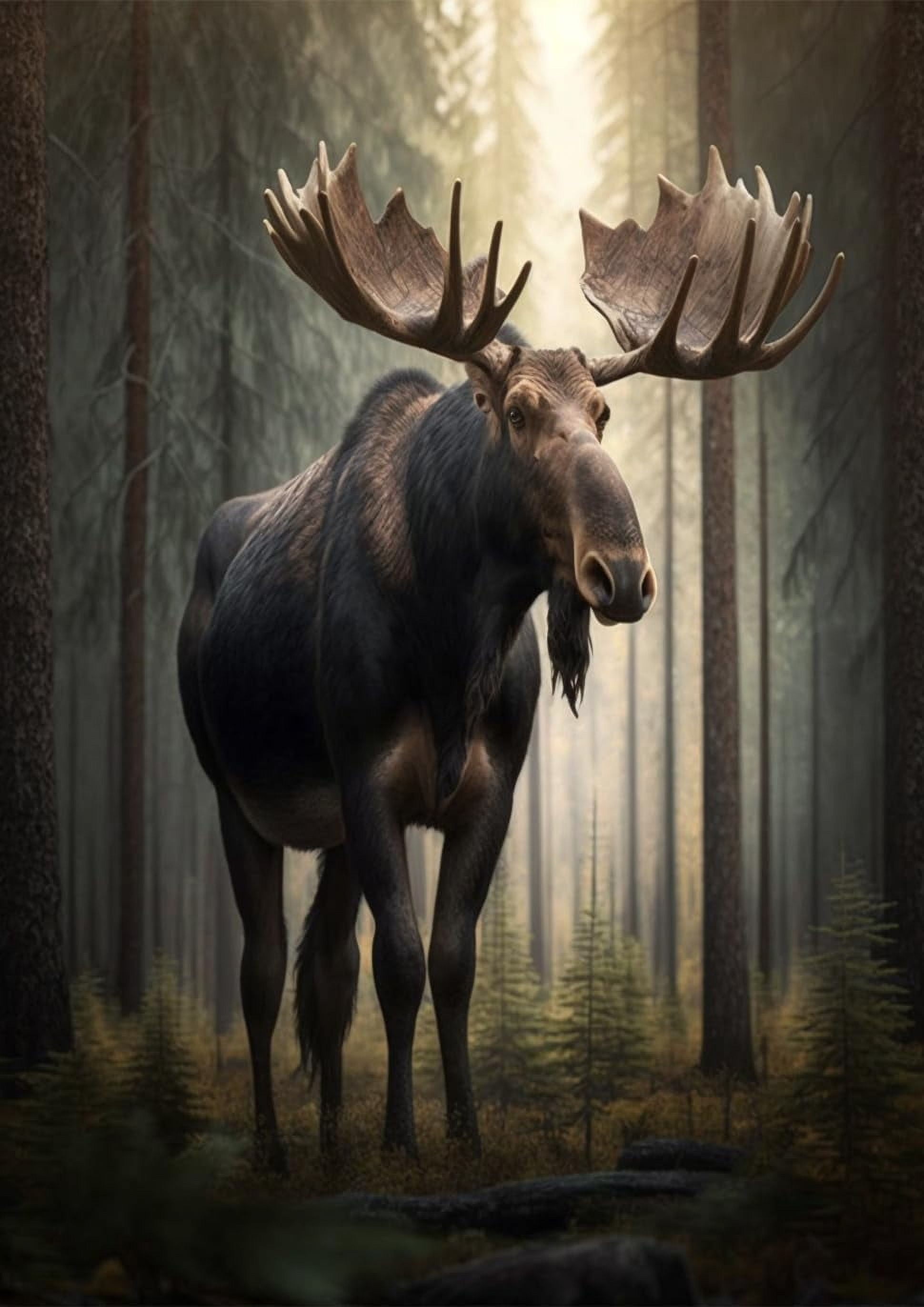 Animal Jigsaw Puzzle 300 Pieces,Moose Puzzles for Adults,Unique ...