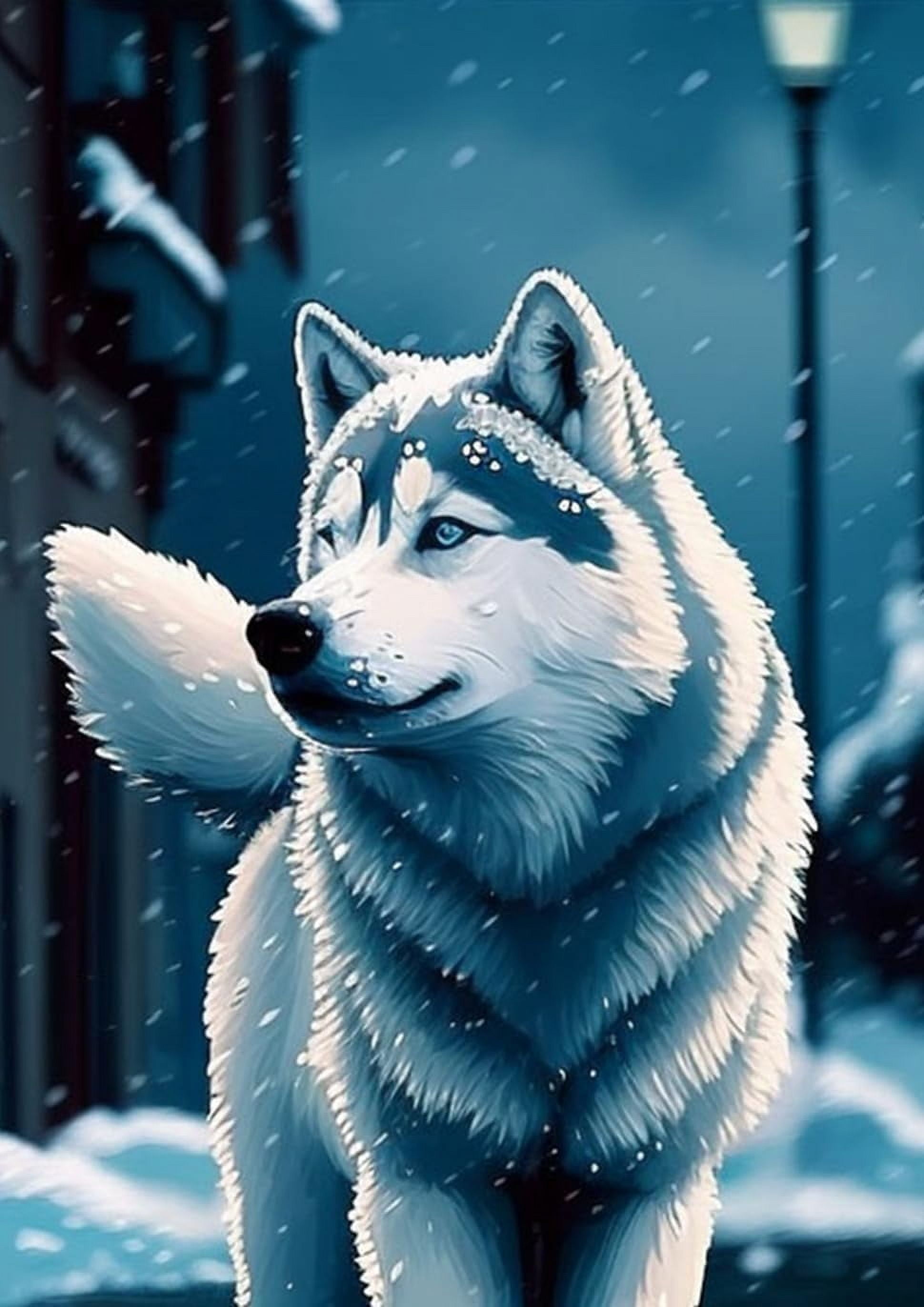 Animal Jigsaw Puzzle 300 Pieces,Snow Wolf Puzzles for Adults,20 28.8 ...