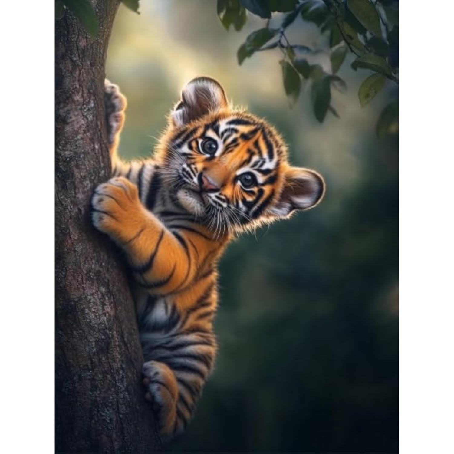 Animal Jigsaw Puzzle for Adults Children- Tiger in The Tree - 1000 ...