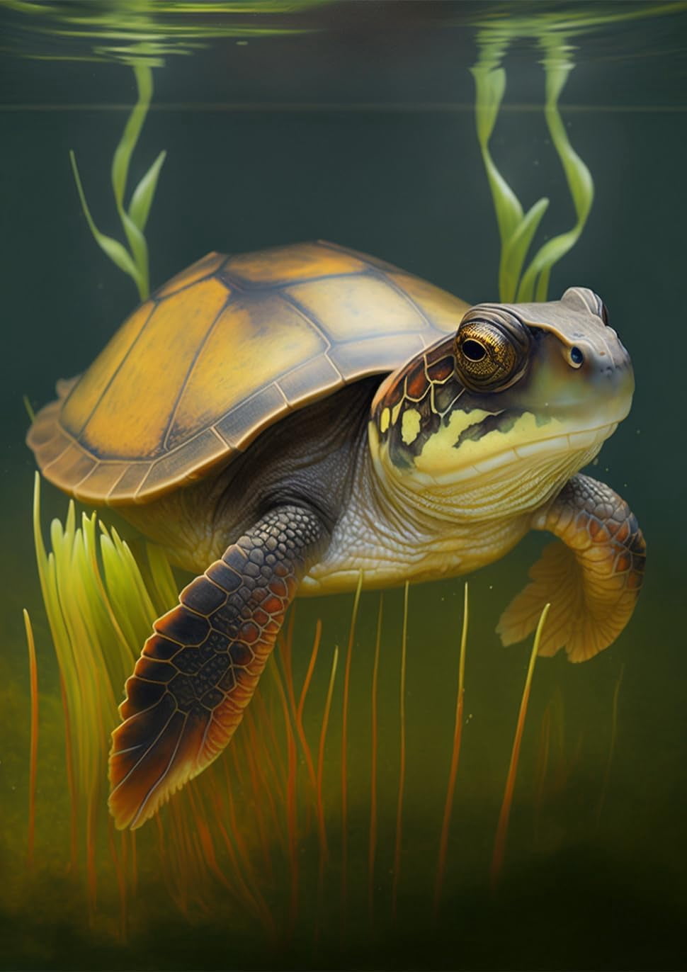 Animal Jigsaw Puzzle ,Snake-Necked Turtle Puzzles for Adults,Unique ...