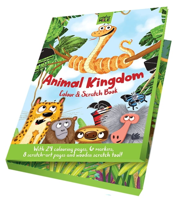 Animal Kingdom Color and Scratch Book: Color and Scratch Book ...