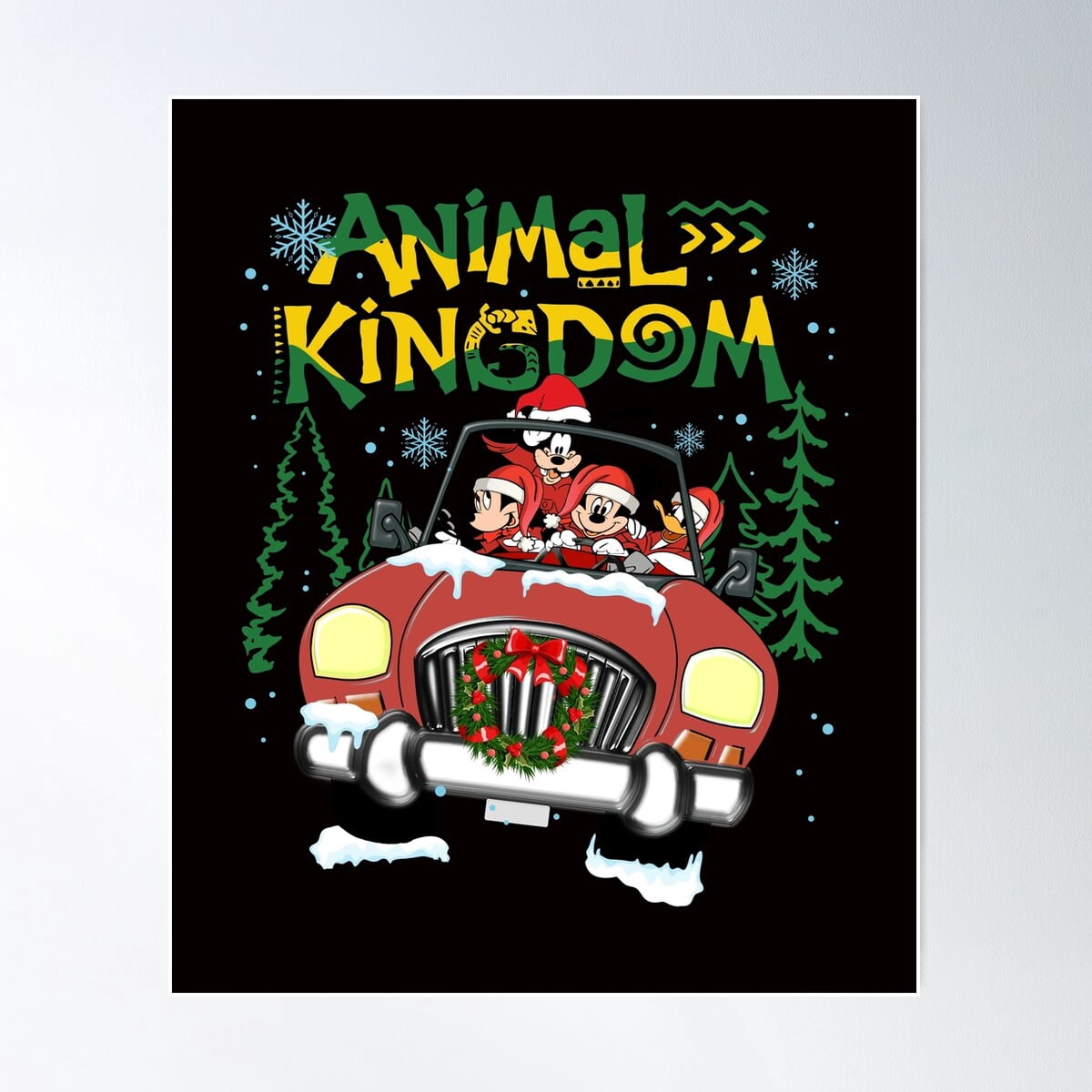 Animal Kingdom Friends Poster Wall Art, Modern Wall Decor For Living ...