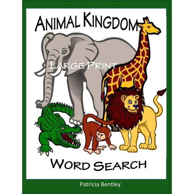 Animal Kingdom Large Print Word Search - Walmart.com