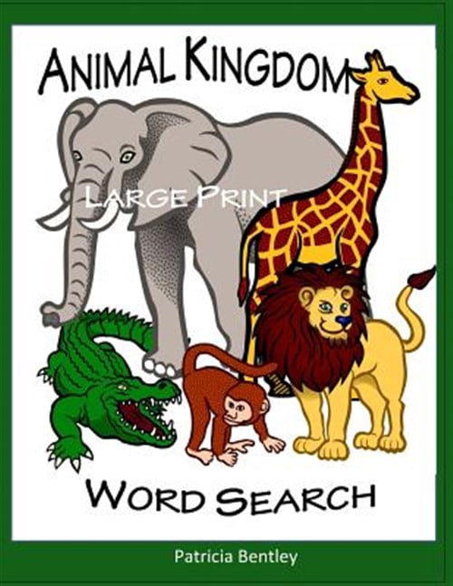 Animal Kingdom Large Print Word Search - Walmart.com