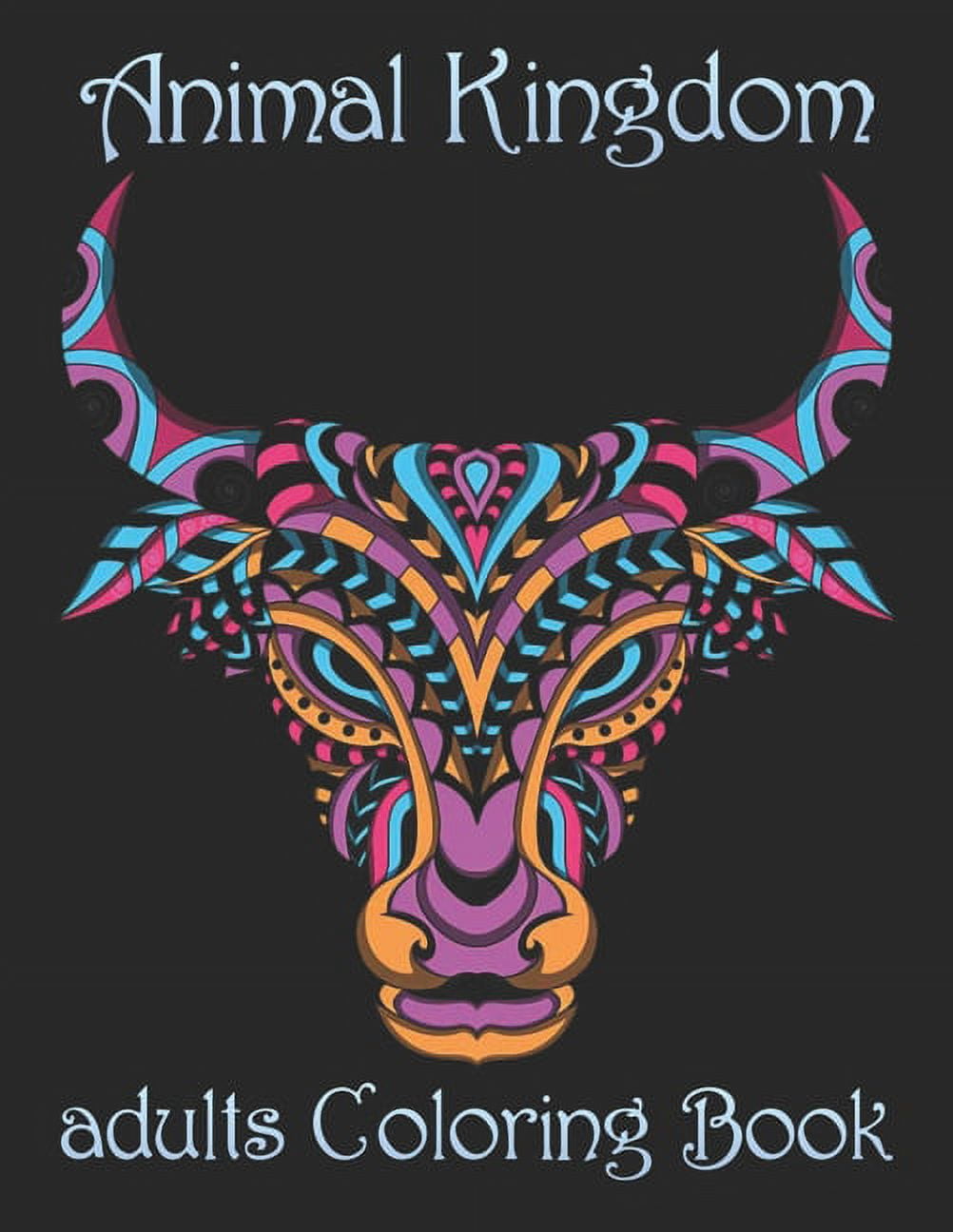 Animal Kingdom adults Coloring Book: Coloring Book with Lions ...