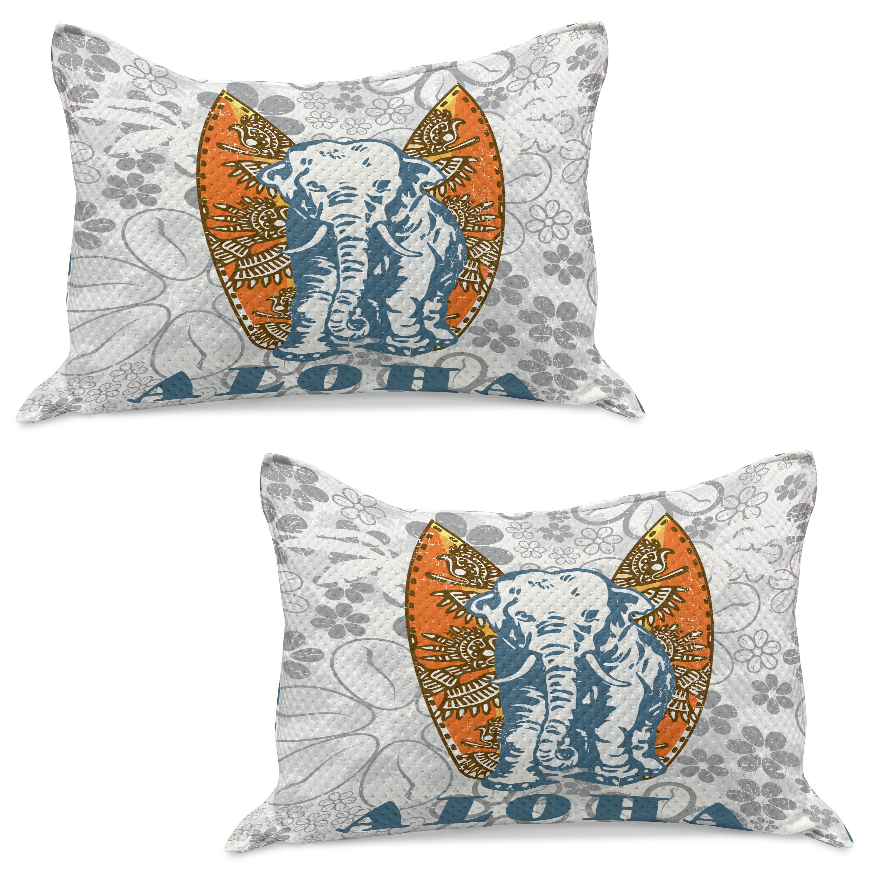 Animal Knitted Quilt Pillowcover Set of 2, Surfboards and Floral ...