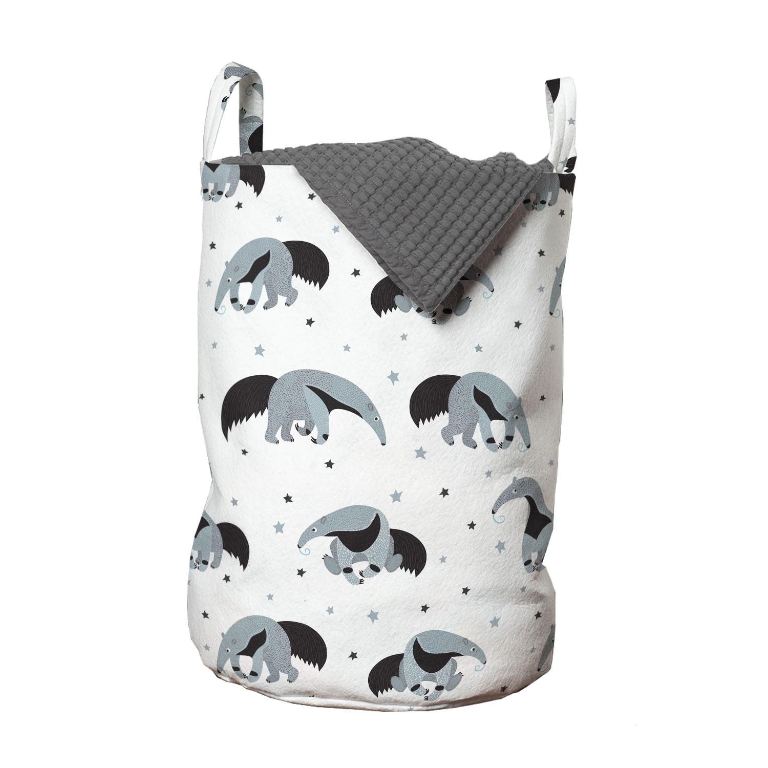 Animal Laundry Bag, Anteaters Star Wild Animals Funny Childhood Forest ...