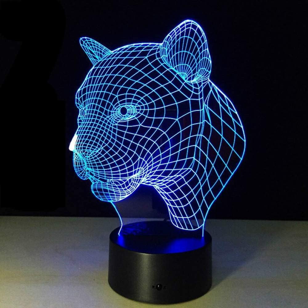 Animal Leopard Gifts for Leopard Lovers 3D Illusion Night Light Touch ...