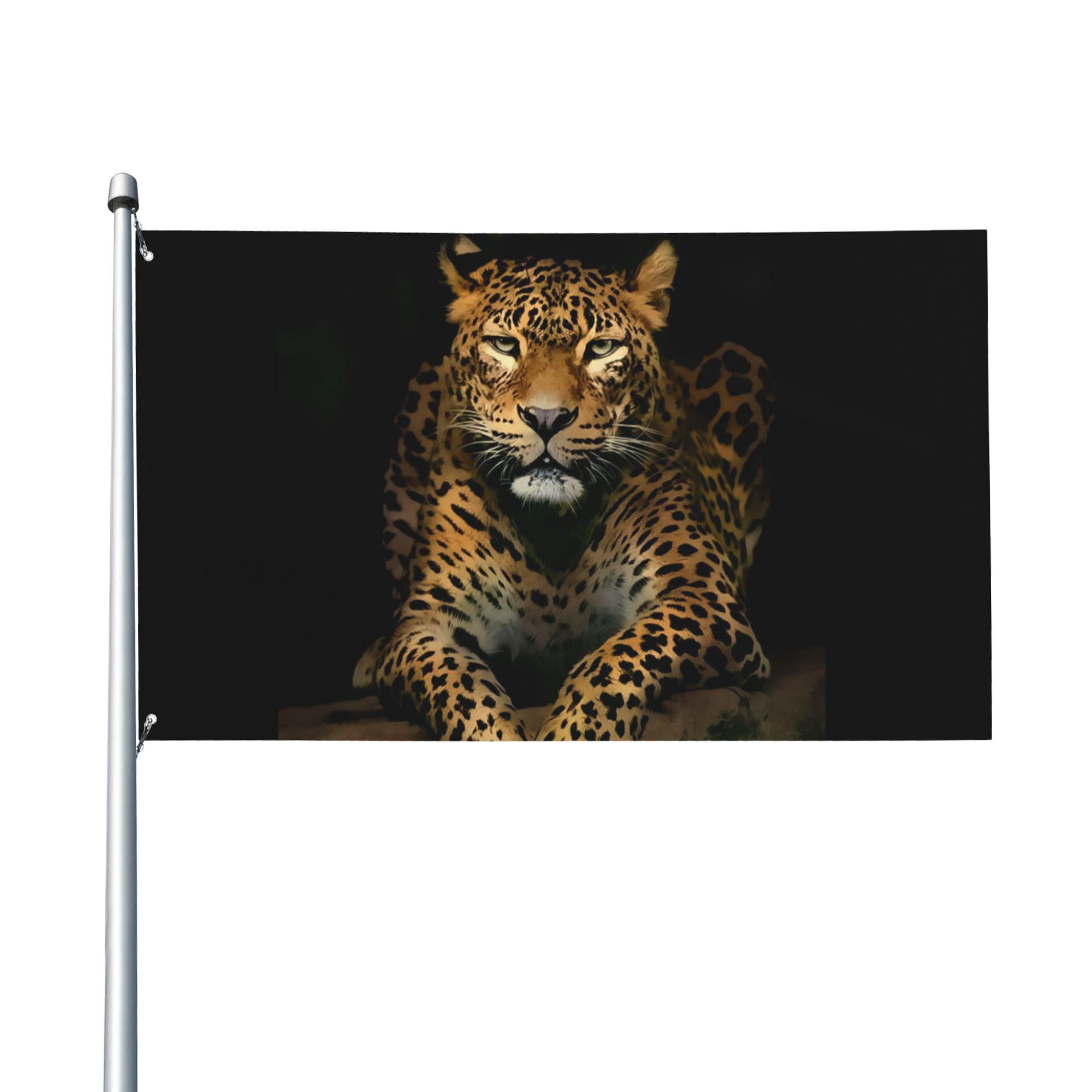 Animal Leopard Jaguar Cheetah Flag Home Garden Flag Banner Breeze Flags ...