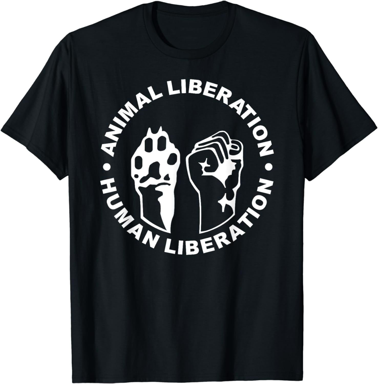 Animal Liberation Human Liberation Animal Rights T-Shirt - Walmart.com