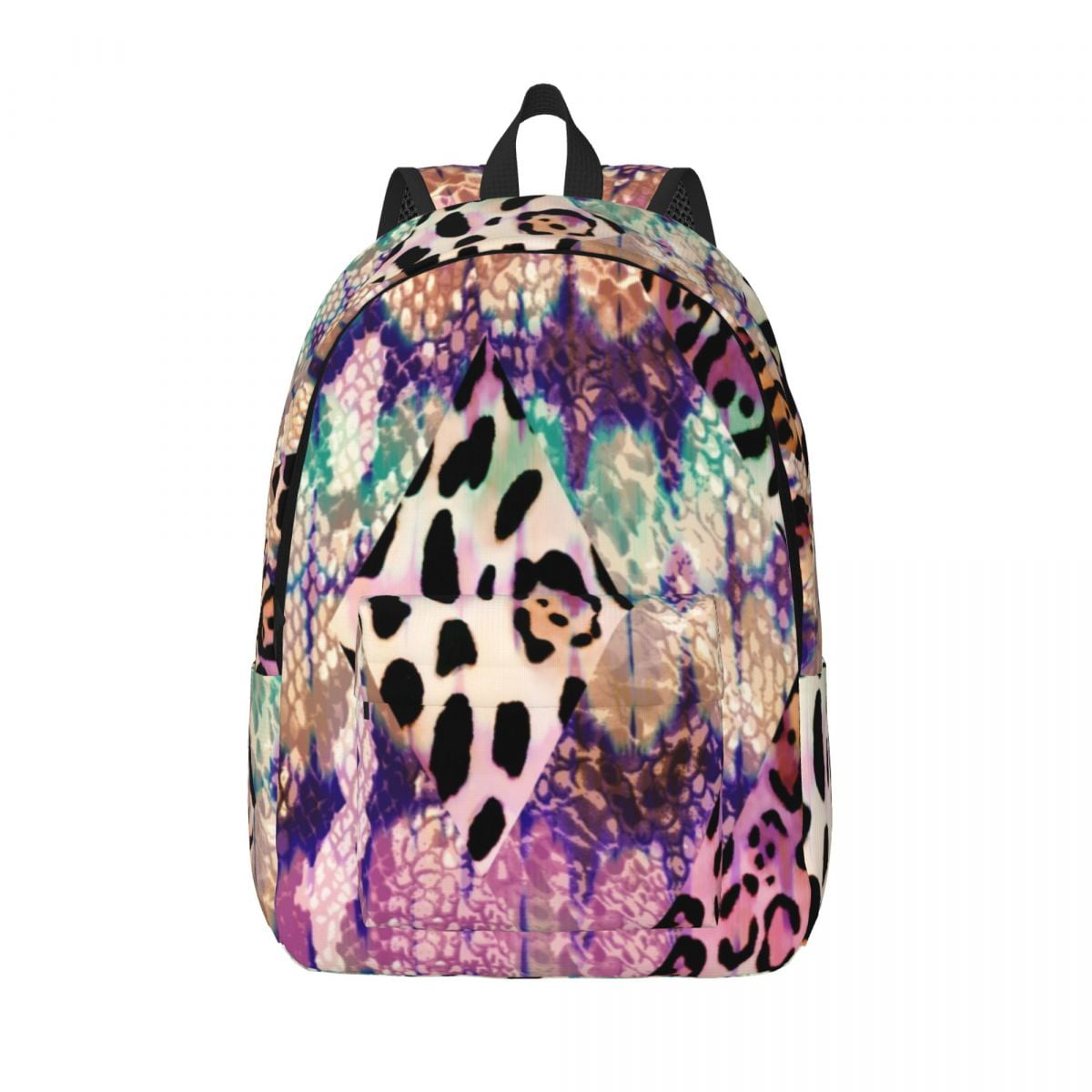 Animal Lion Leo And Snake Mix Pattern Backpack Male Student Backpack ...