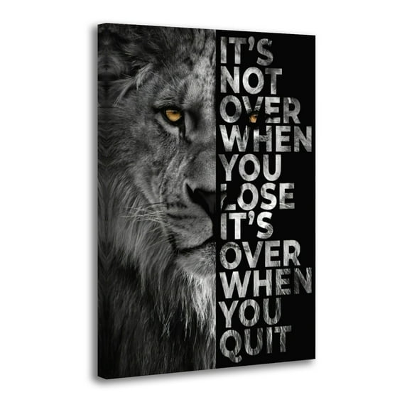Animal Lion Quotes of Attitude Picture Print Wall Art Poster Painting ...