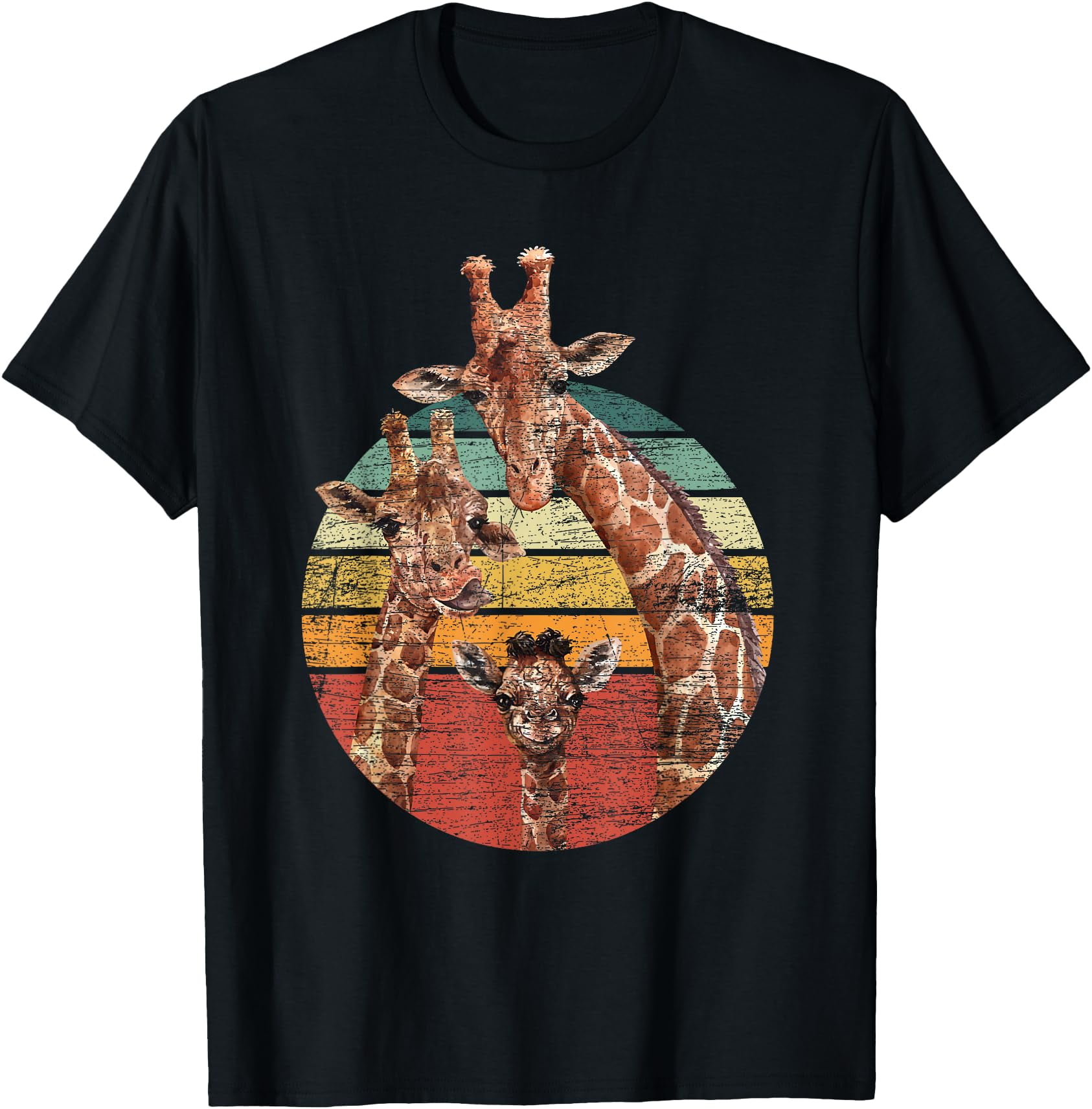 Animal Lover Family African Safari Giraffe Softstyle Unisex T-Shirt ...