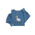 Animal Lover Sweat,Embroidered Overthinking Goose Sweatshirt,Funny Duck ...