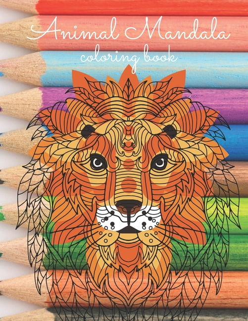 Animal Mandala Coloring Book: Stress Relaxation Animals Design ...