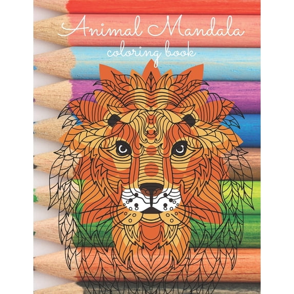 Animal Mandala Coloring Book: Stress Relaxation Animals Design ...
