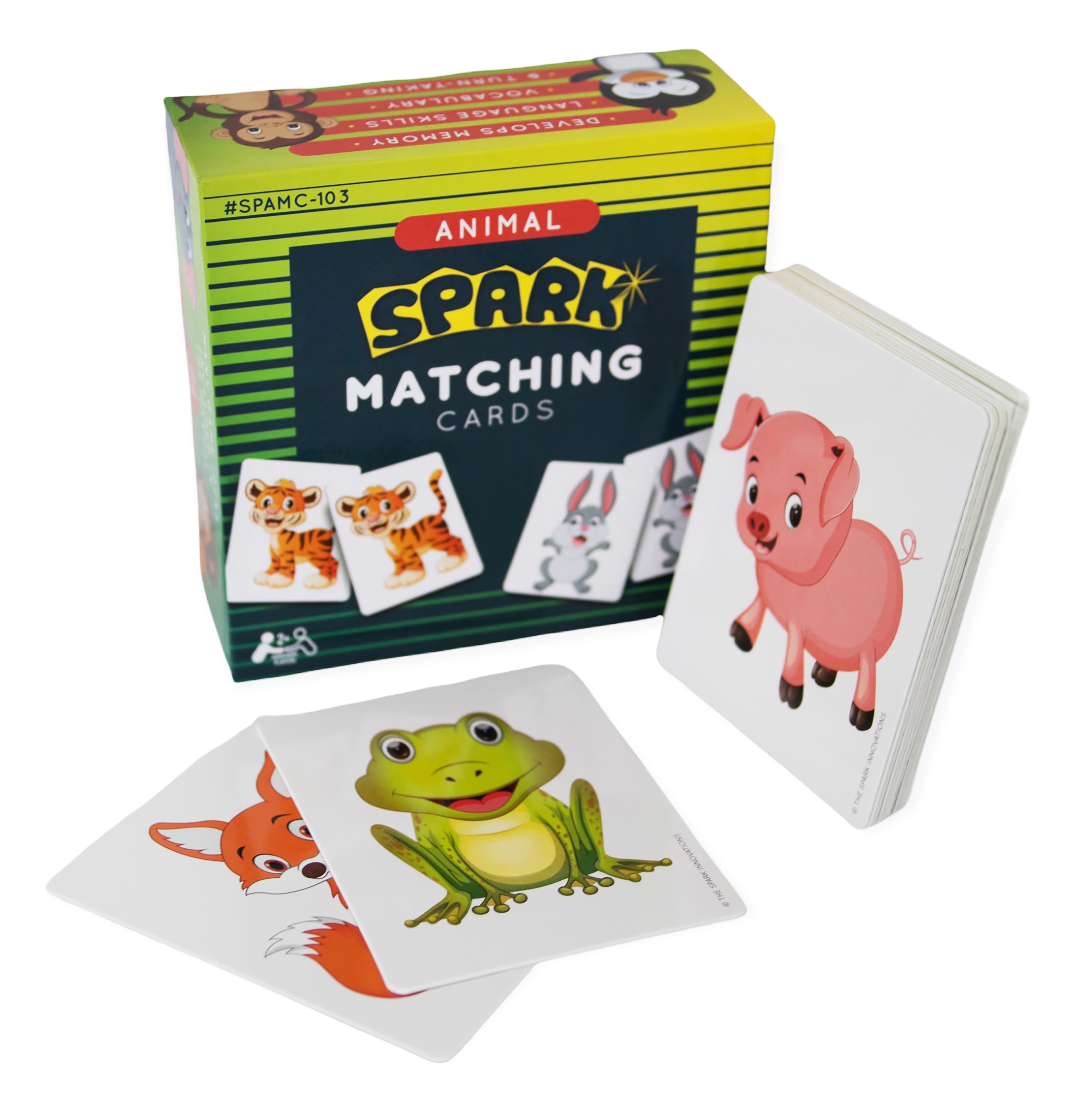 Animal Matching Memory Game for Four Year Olds, Toddler & Kids Game ...