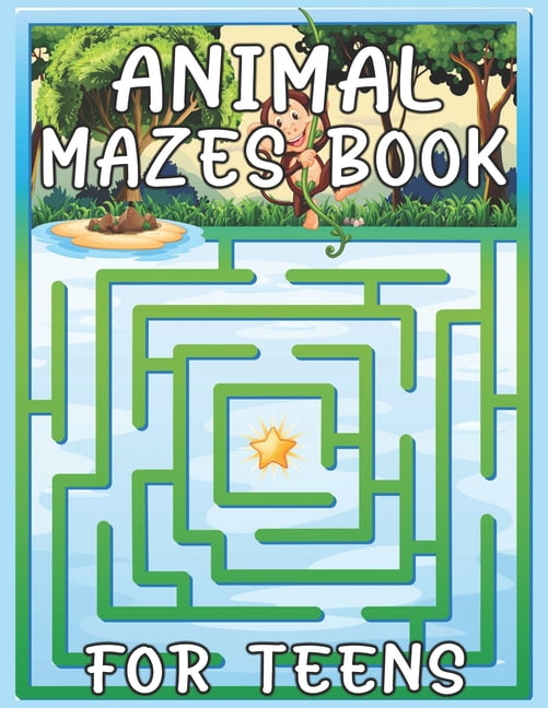 Animal Mazes Book For Teens : Animal Word Maze Puzzle Book for Teens ...