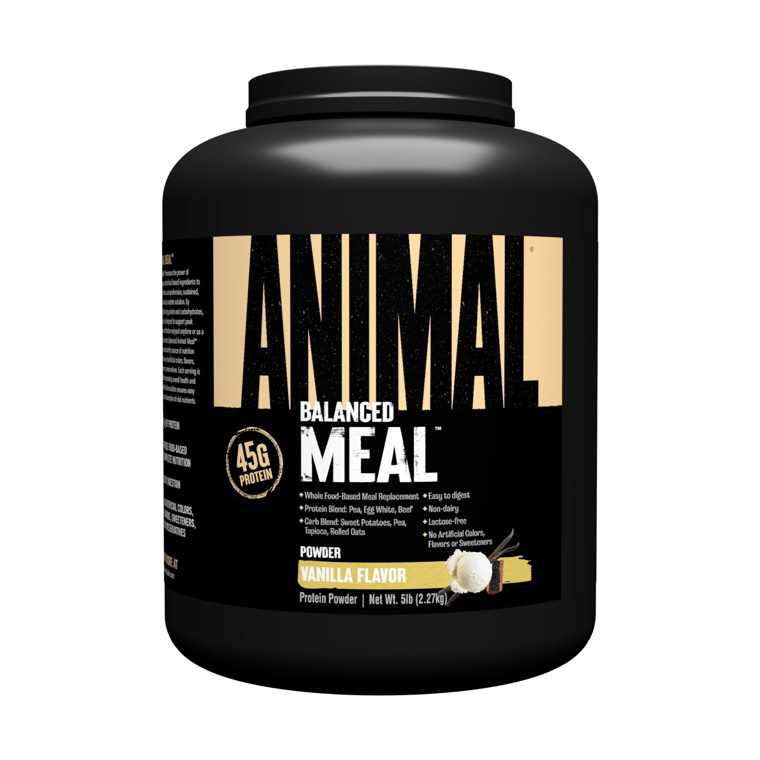 Animal Meal - Protein Shake with SMRWhole Food Ingredients, Aids in Muscle Recovery with Egg ...