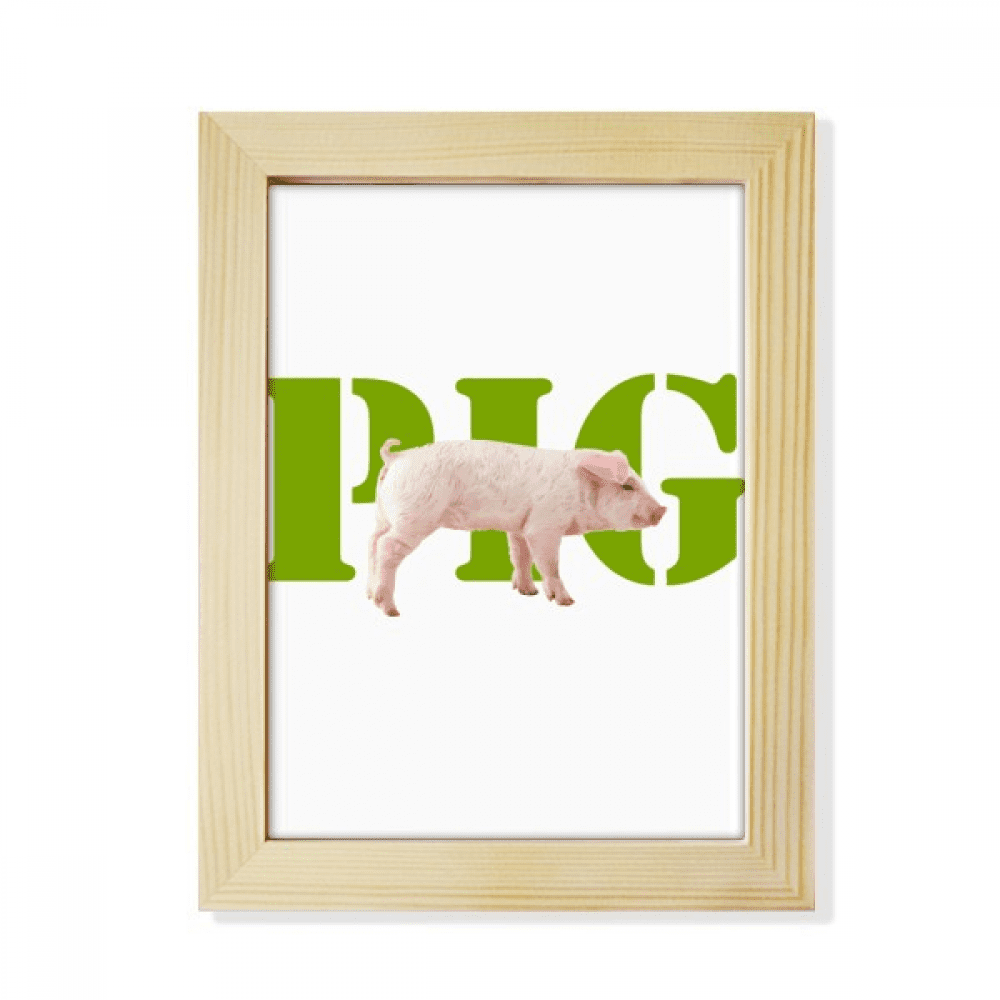 Animal Meat Food Pig Art Deco Fashion Desktop Adorn Photo Frame Display ...