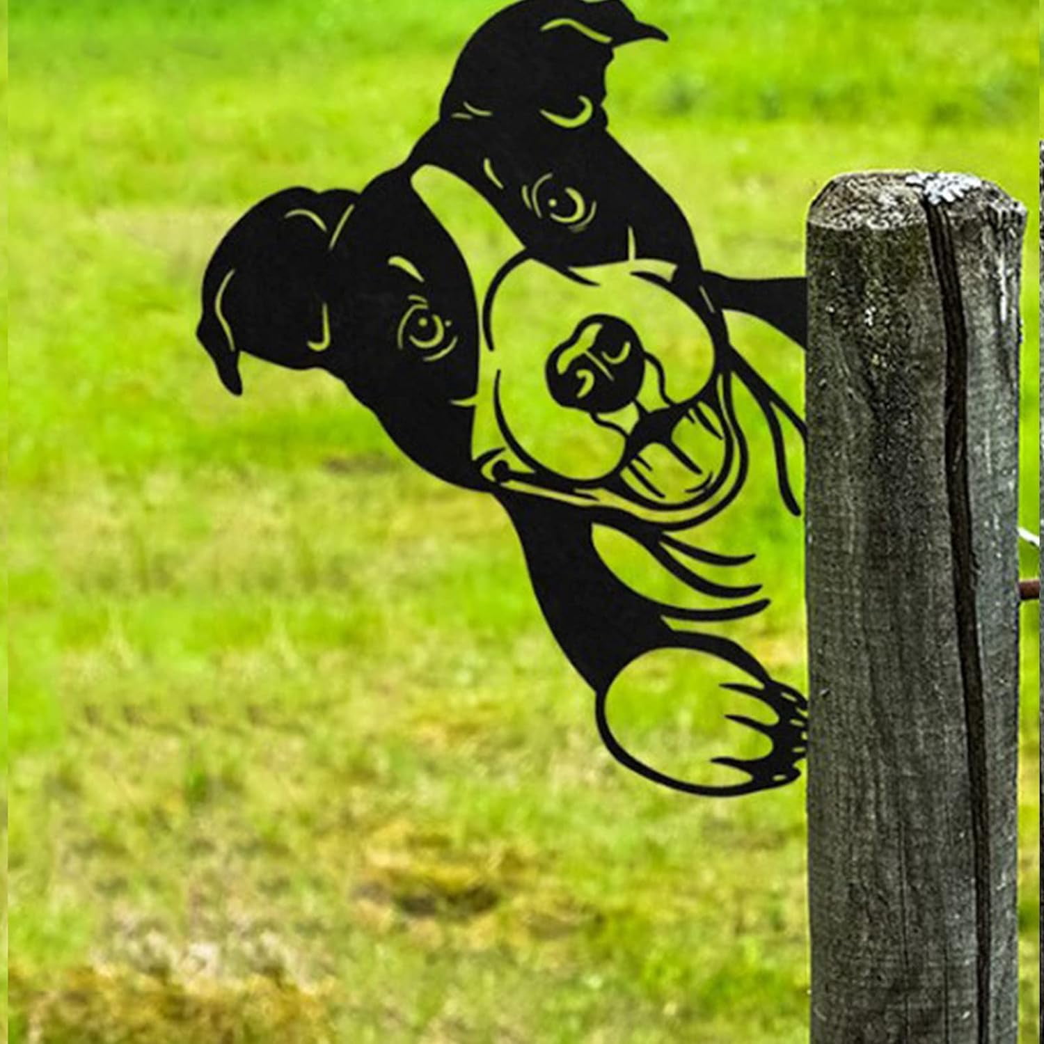 Animal Metal Art Outdoor Decor Garden Fence Decoration Farmhouse ...