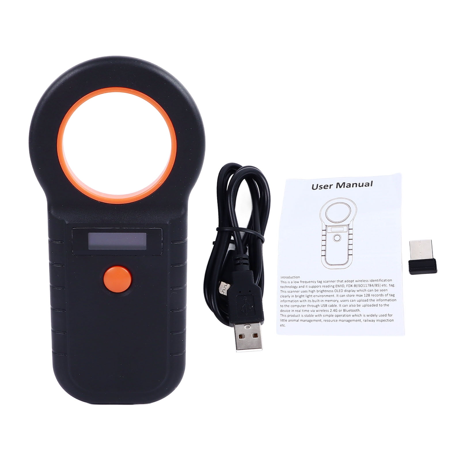 Animal Microchip Scanner Efficient Handheld Pet Chip ID Scanner for ...