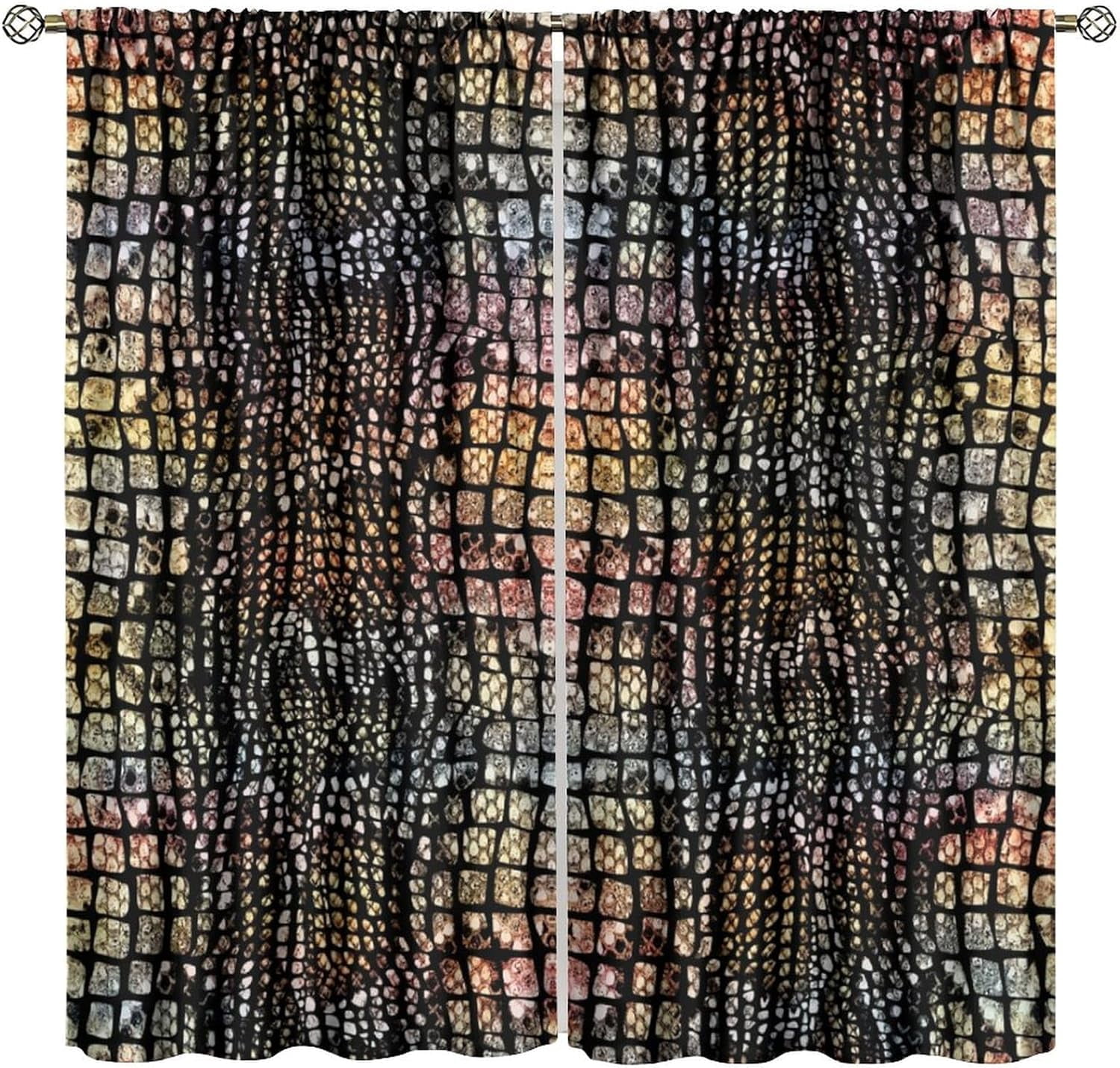 Animal Modern Abstract Snake Leopard Skin Mixed Art Print Pattern ...