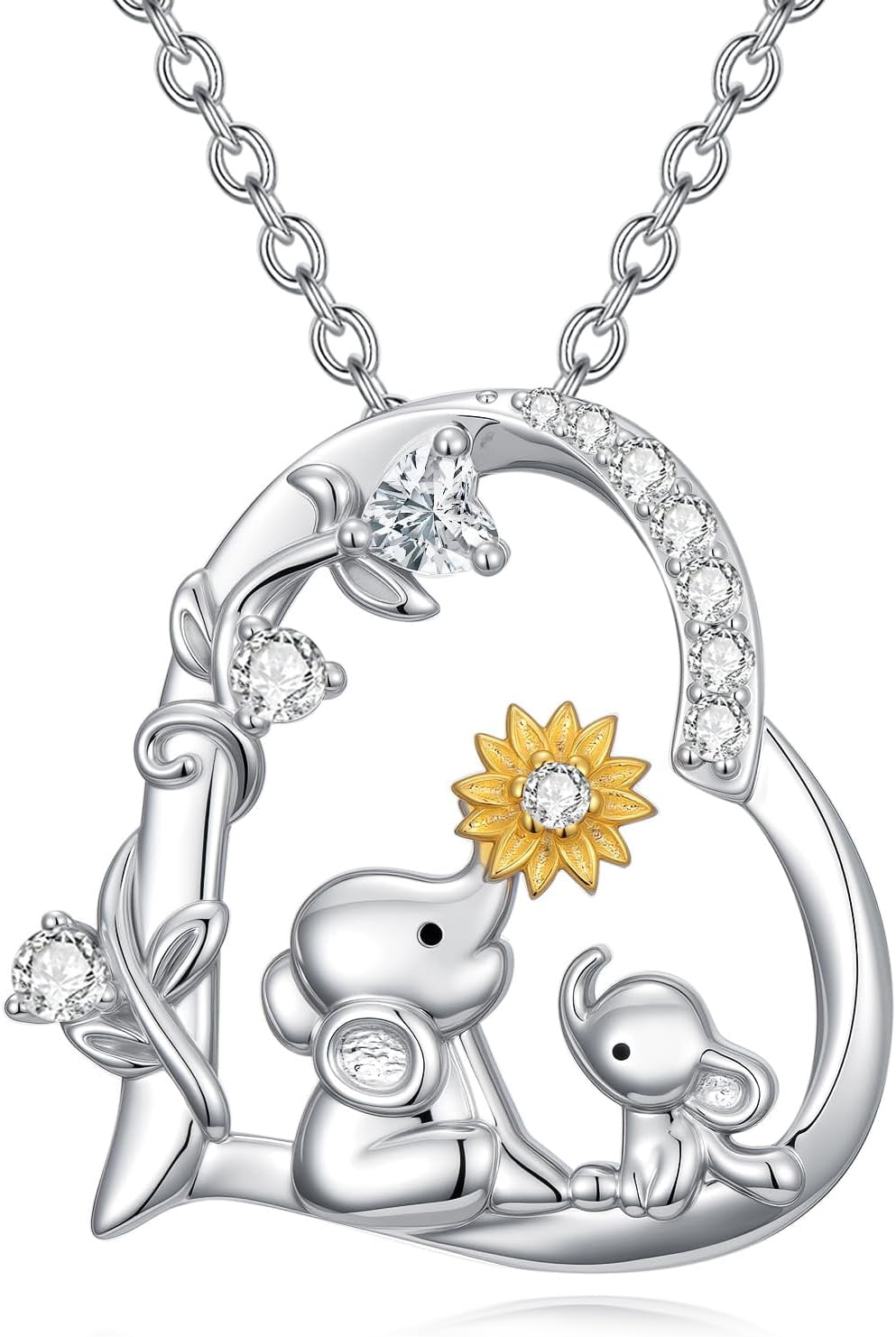 Animal Mother Daughter Necklace 925 Sterling Silver Mama Bear Giraffe ...