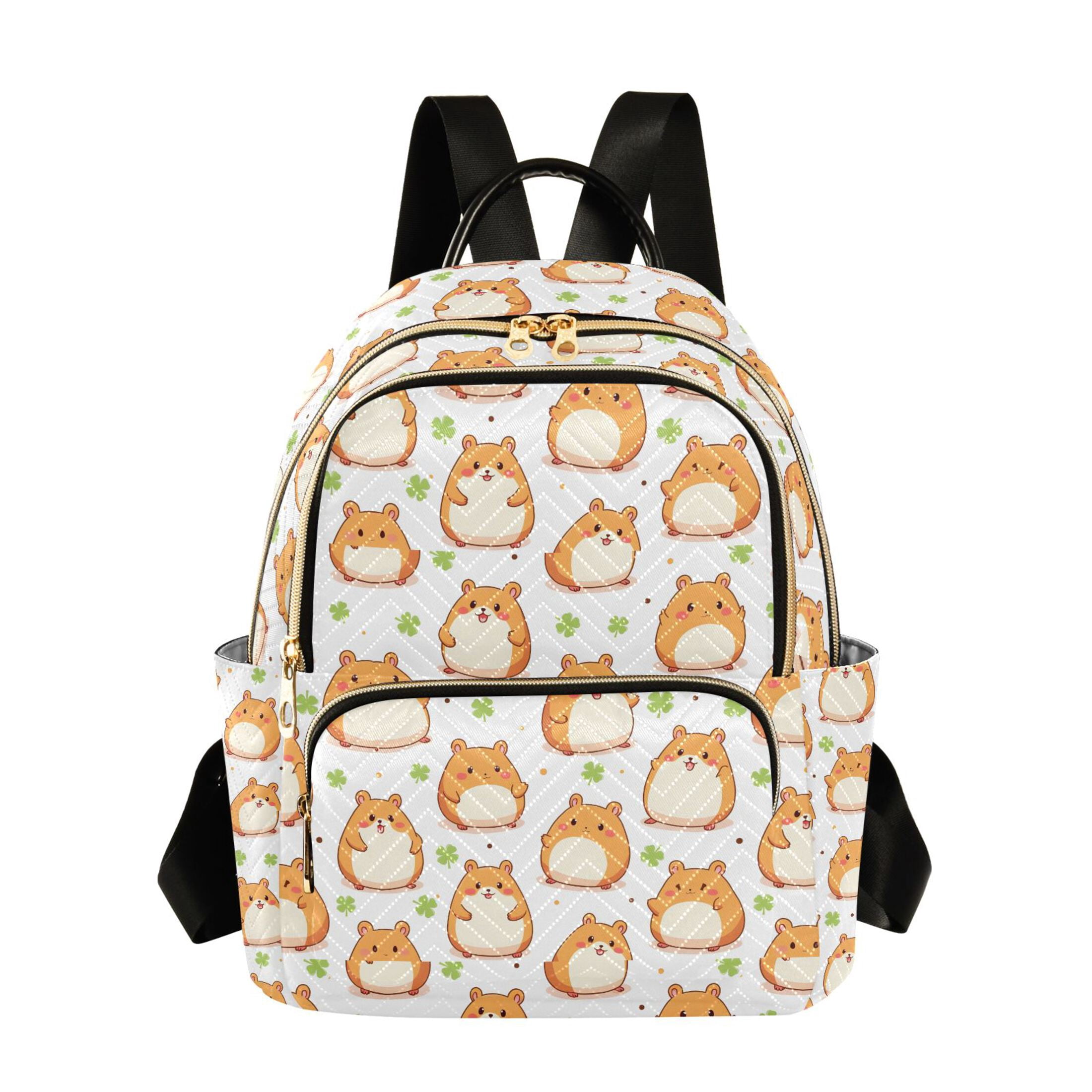 Animal Mouse Clover Fashion Backpack for Women Lightweight College ...