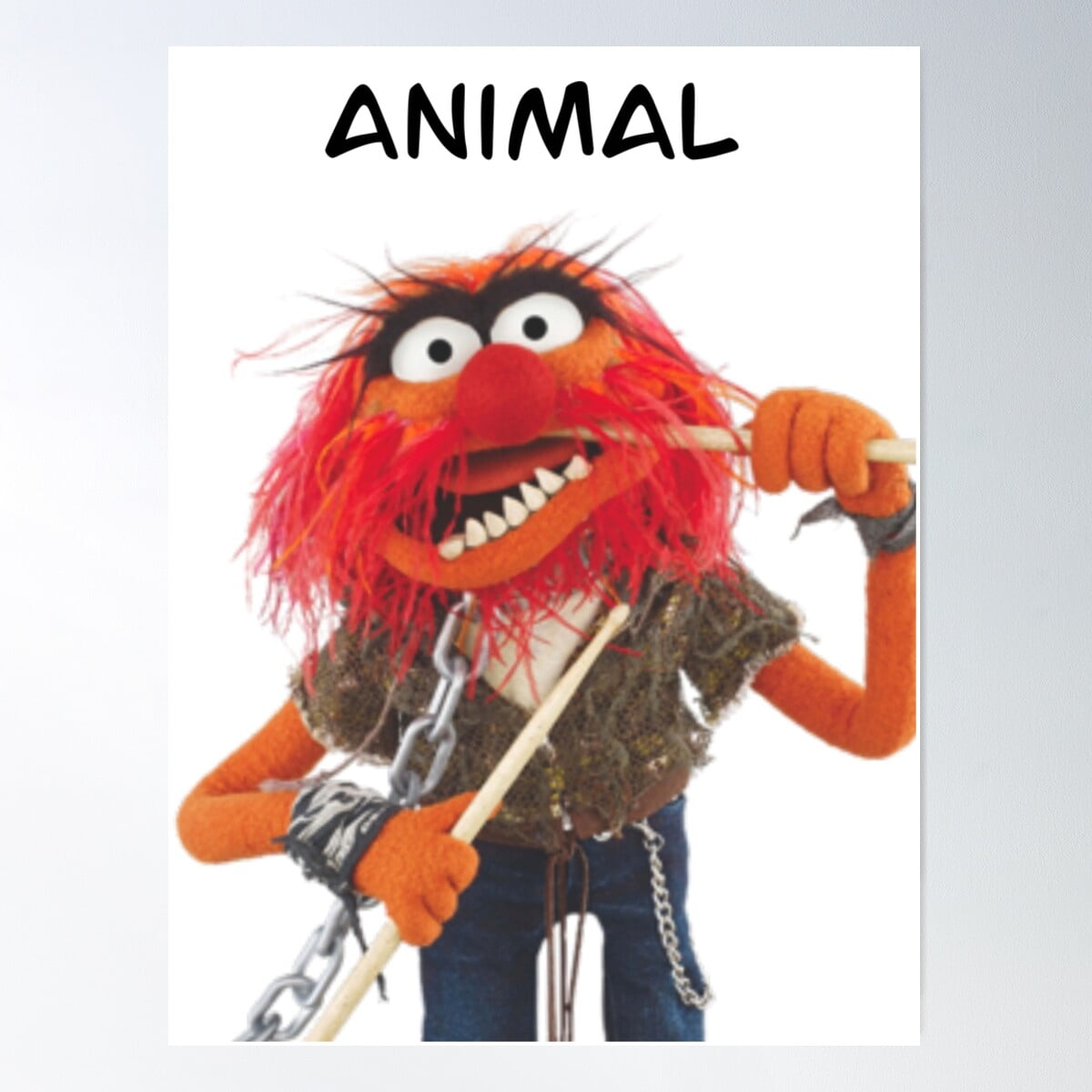 Animal Muppet Poster Wall Art, Modern Wall Decor For Living Room ...