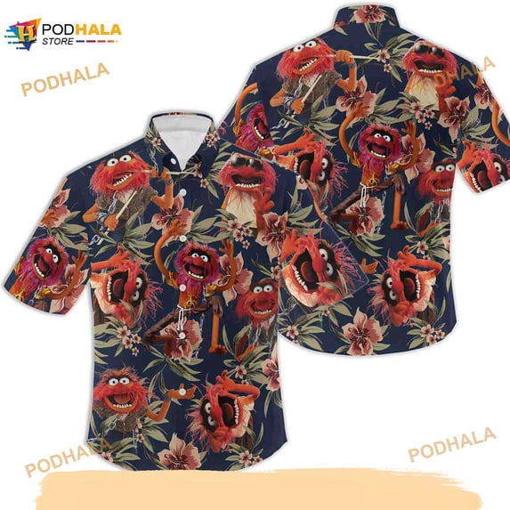 Animal Muppets Hawaiian Shirt, Animal Muppets Button Up Shirt - Walmart.com