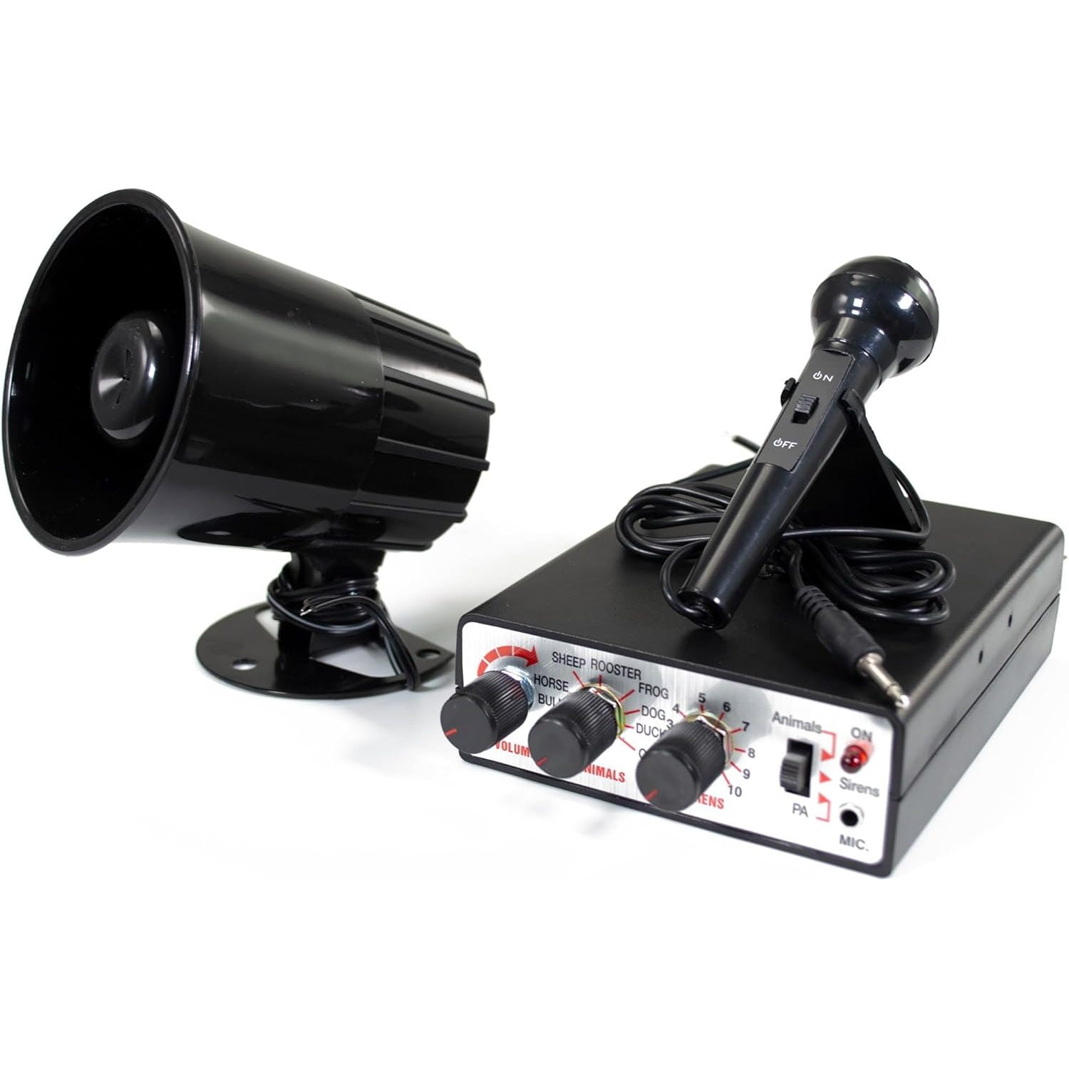 Animal Noise & Police Siren Rainbow Horn 12V (complete with Microphone ...
