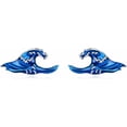 Animal Ocean Theme Stud Earrings 925 Sterling Silver Ocean Beach Themed ...
