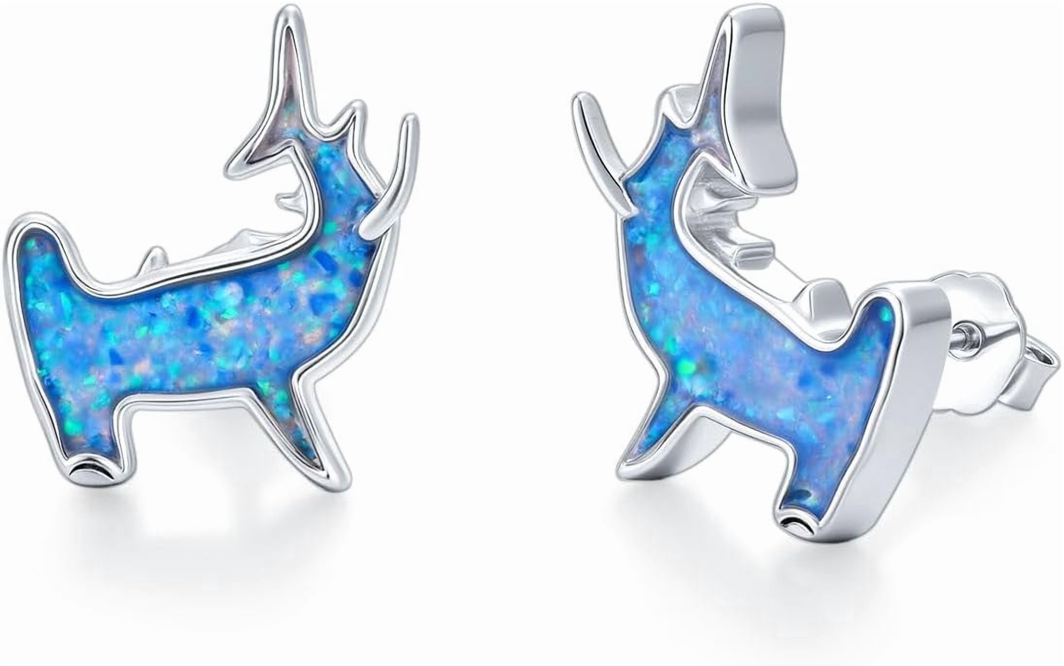 Animal Ocean Theme Stud Earrings 925 Sterling Silver Ocean Beach Themed ...