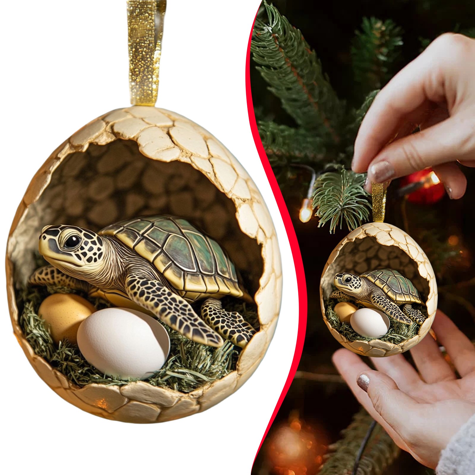 Animal Ornaments For Christmas Tree,Acrylic Cute Forest Animal ...