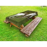 Animal Outdoor Tablecloth, Two Cute Little Baby Goats on a Bench ...