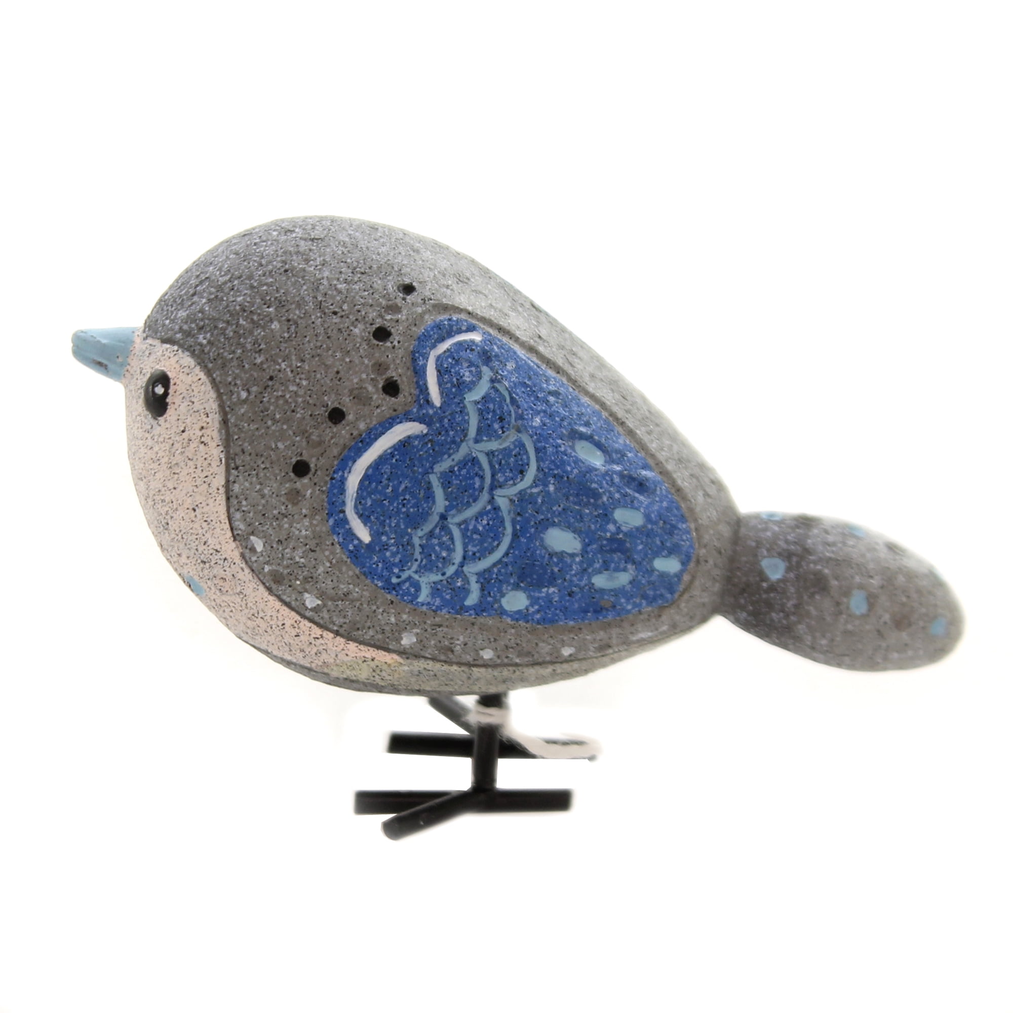 Animal Painted Blue Bird Figurine Polyresin Beak Hand Painted Er65111 ...