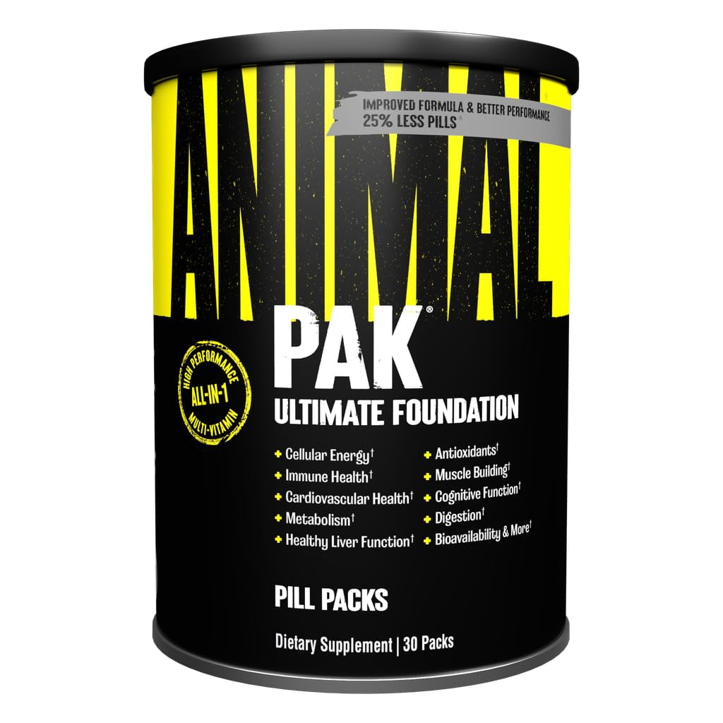 Animal Pak - Convenient Multivitamin for Men & Women Daily All-in-One ...
