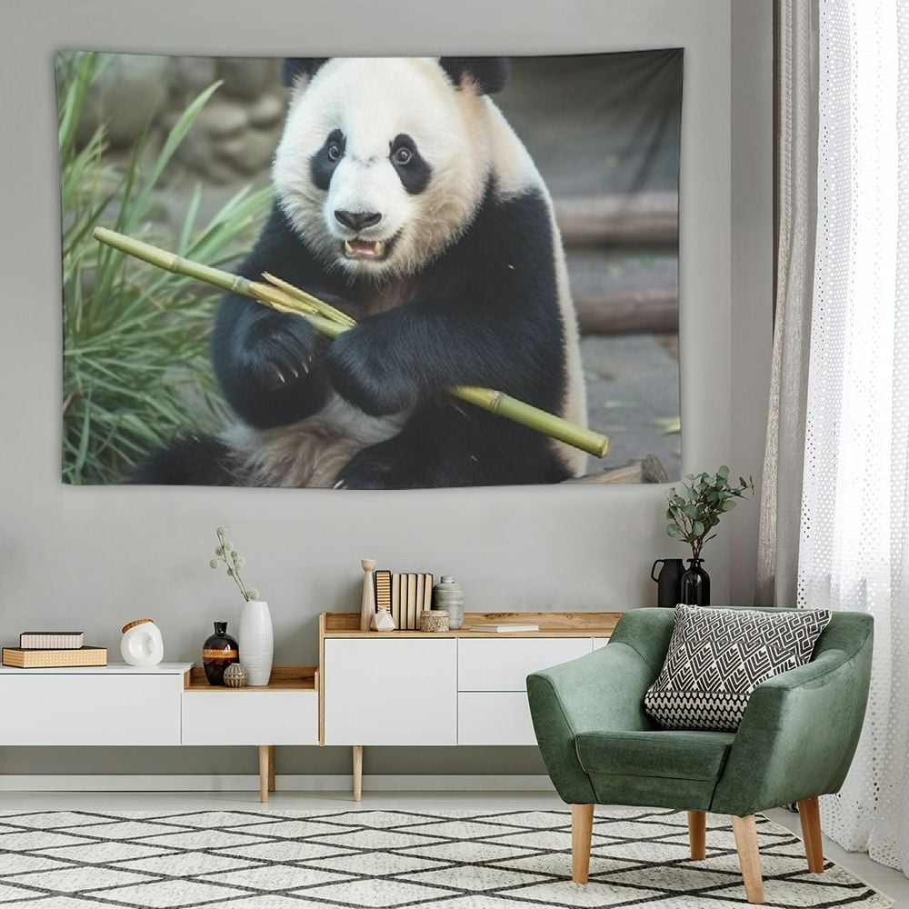 Animal Panda Cute Tapestry (7) Tapestry Prints Room Aesthetic Wall Art ...