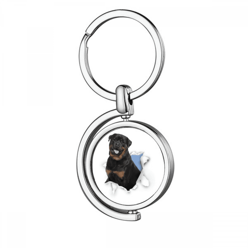 Animal Paper Break Shocks Bad Dogs Rotating Keychain Metal Keyring ...
