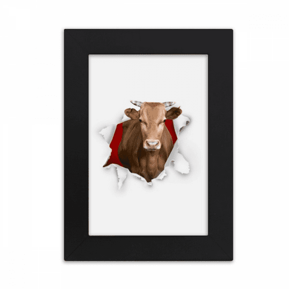 Animal Paper Break Shocks Bulls Desktop Photo Frame Picture Display Art ...