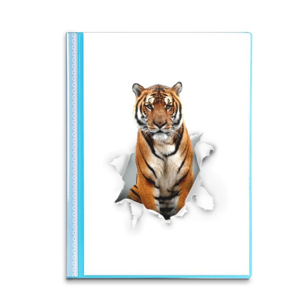 Animal Paper Breaks Shock Tigers Book Sheet Protectors Portfolio Binder ...