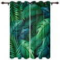 Animal Parrot Tropical Plant Green Leaf Luxury Home Curtains Home ...