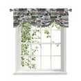 Animal Patchwork Tie Up Valances Curtain, Country Forest Farmhouse ...