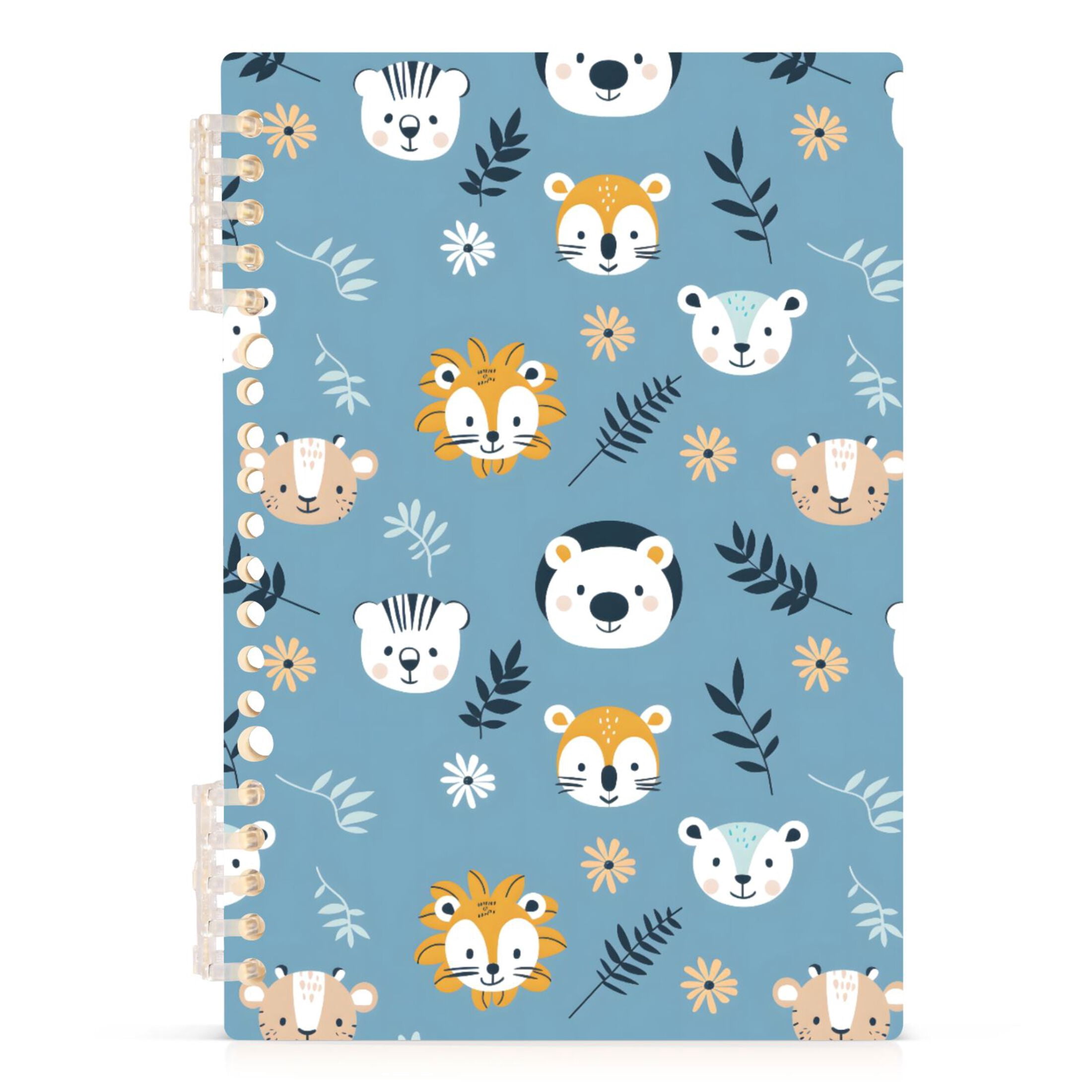 Animal Pattern A5 Notebook Refillable 60 Sheets Detachable Ring Binder ...