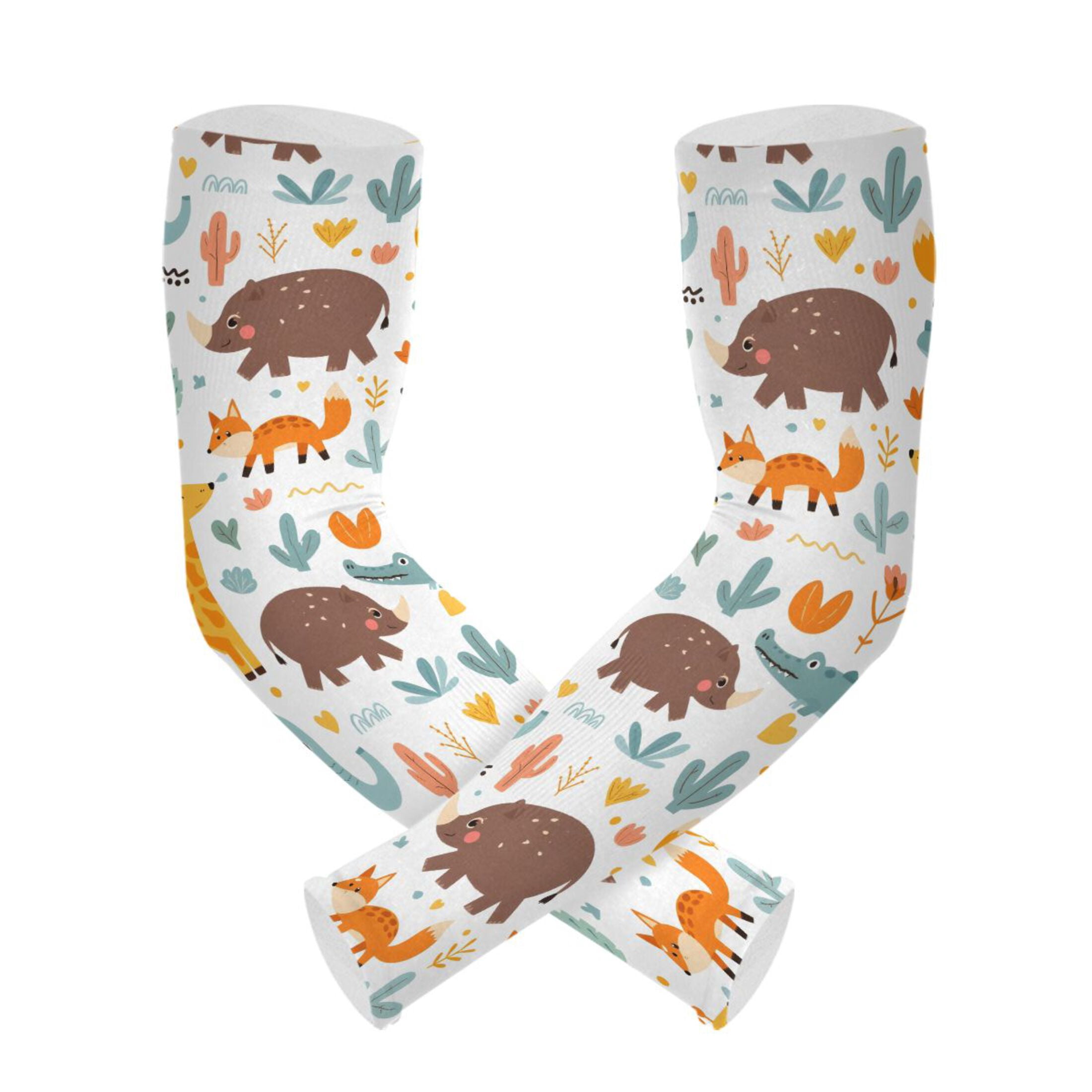 Animal Pattern UV Protection Cooling Arm Sleeves, Compression Sun ...