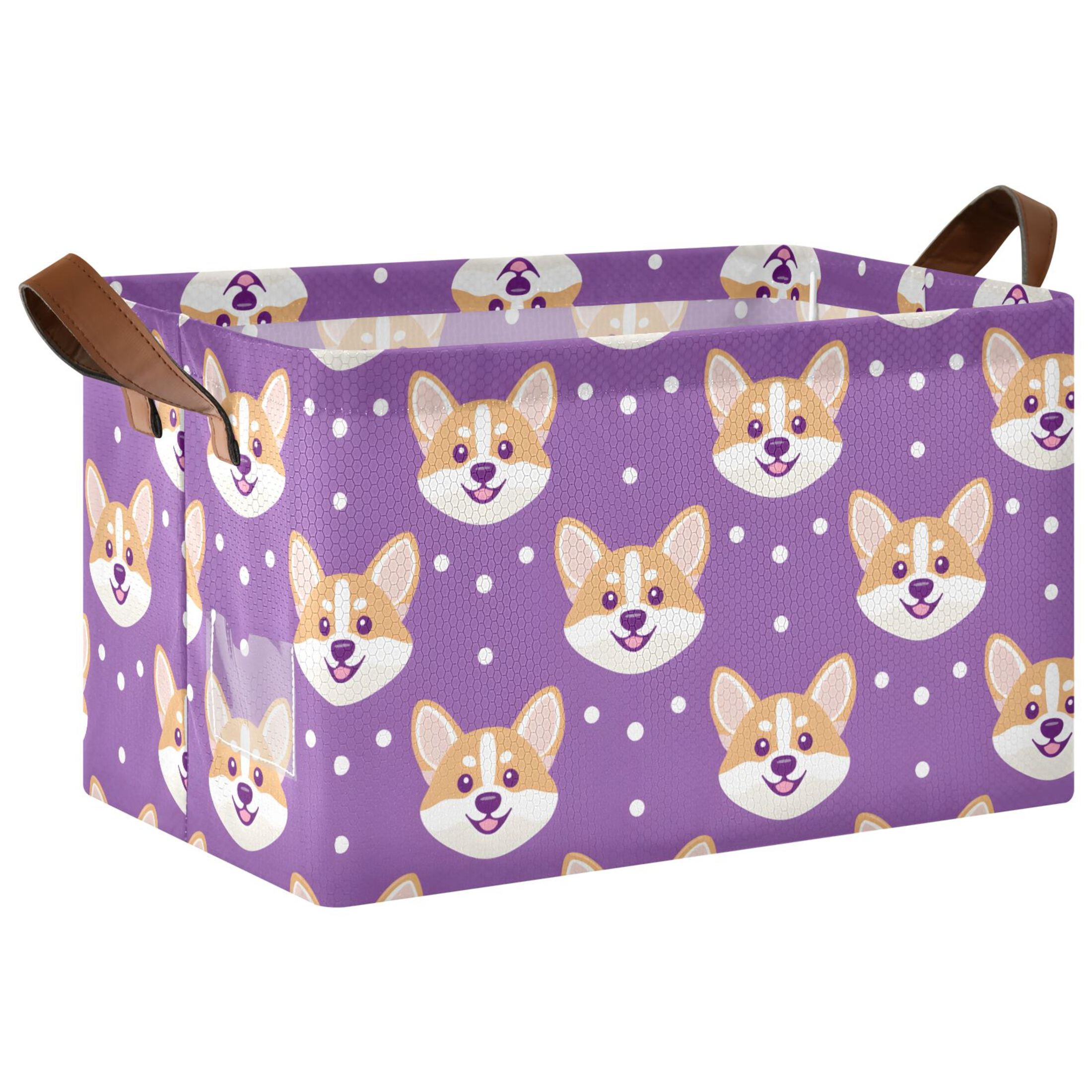 Animal Patterns Collapsible Storage Bin Open Home Shelf Basket Water ...
