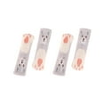 Animal Paw Chair Leg Covers 4-Pack Double-Layer Thickened Knitted ...
