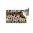 Animal Paw Print Doormat Non Slip Diatomaceous Earth Door Mat Absorbent ...